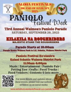 73rd Annual Waimea’s Paniolo Parade – Paniolo Festival Week - Kapina ...